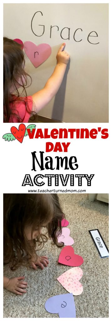 VALENTINE’S DAY NAME ACTIVITY - Teacher Turned Mom