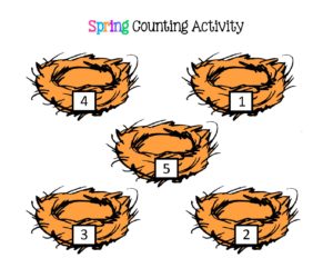 Spring Counting Activity Printable - Teacher Turned Mom